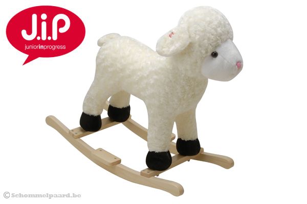 Jip Schommelschaap wit | Schommelpaard.be